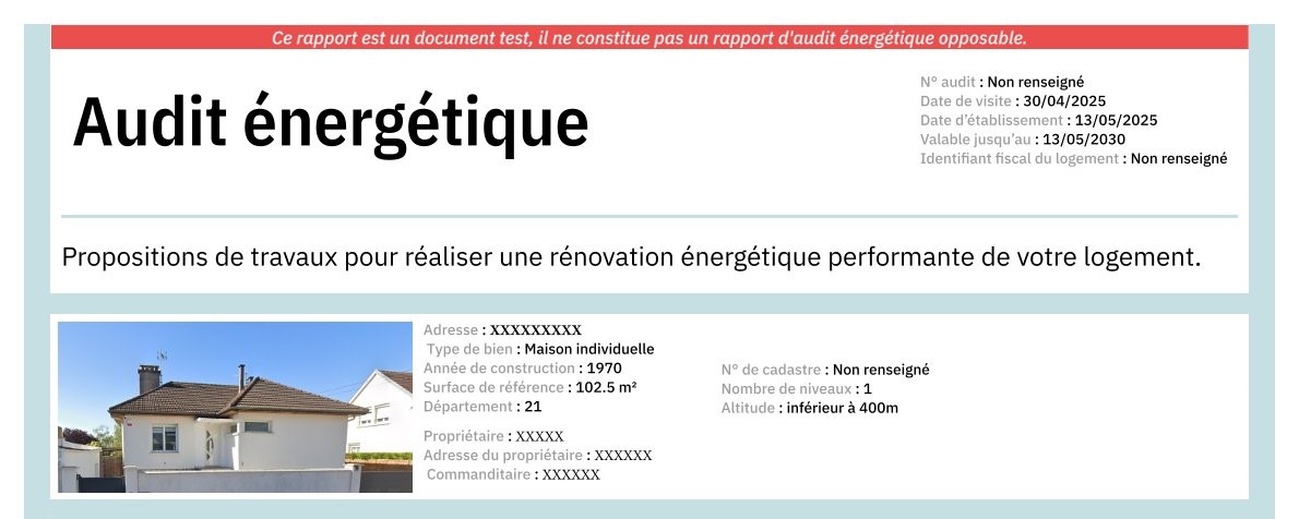 Audit énergétique - ATMA conception
